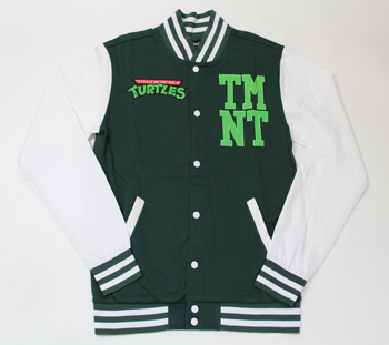 Teenage Mutant Ninja TurtlesTMNT Varsity JacketGreen & WhiteJKTMNT002 ...