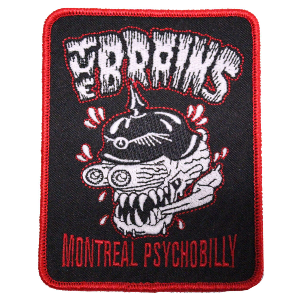 The Brains - Montreal Psychobilly - Iron - On Patch 3.5