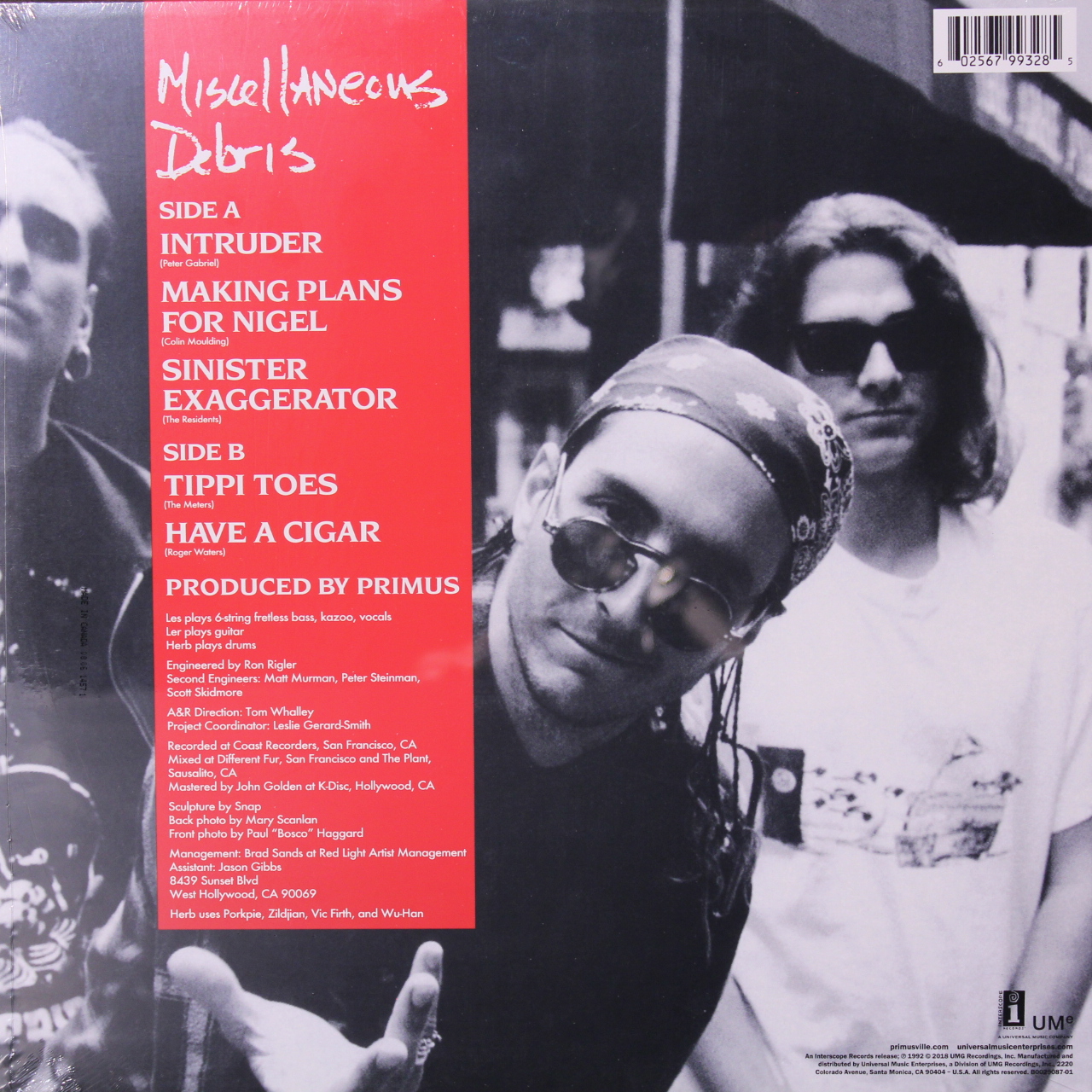 Primus - Miscellaneous Debris - Vinyl, EP - VNLPRIMUS002 - Wild Planet ...